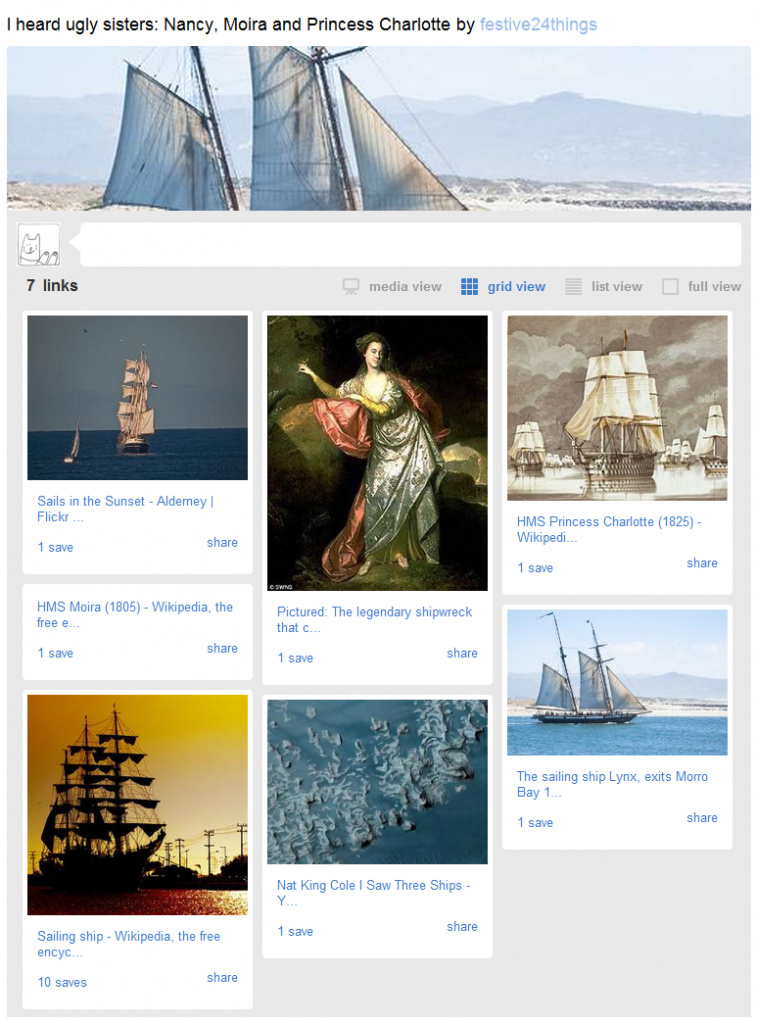 I heard ugly sisters: Nancy, Moira and Princess Charlotte « Festive 24 Things